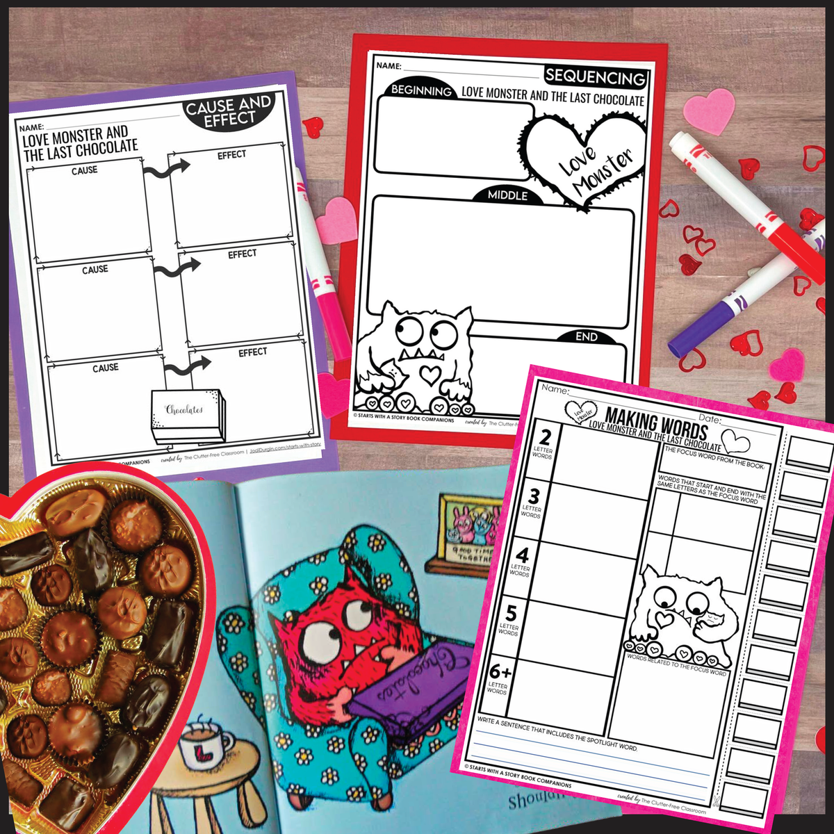 LOVE MONSTER AND THE LAST CHOCOLATE activities and lesson plan ideas ...