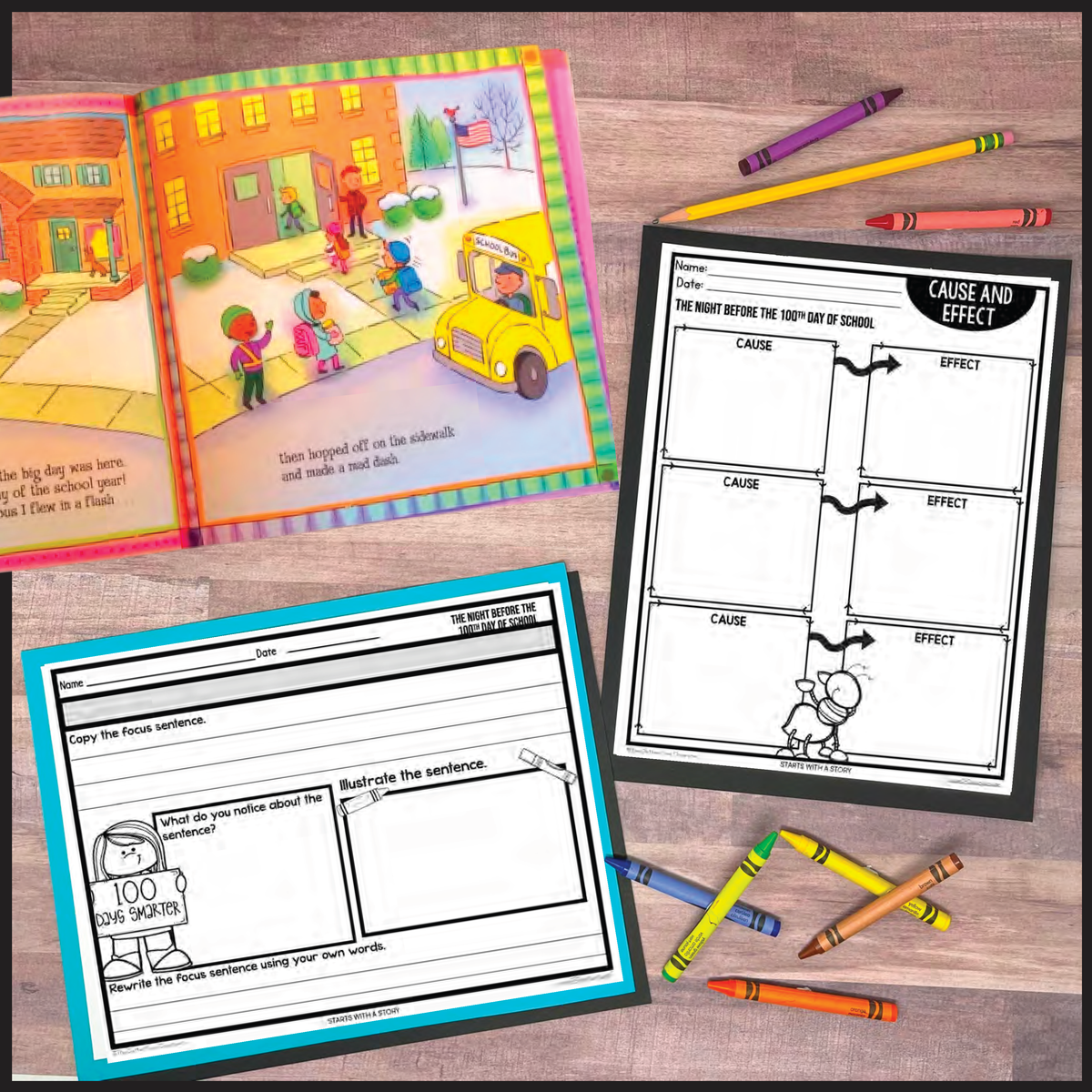 THE NIGHT BEFORE THE 100TH DAY OF SCHOOL activities and lesson plan id ...