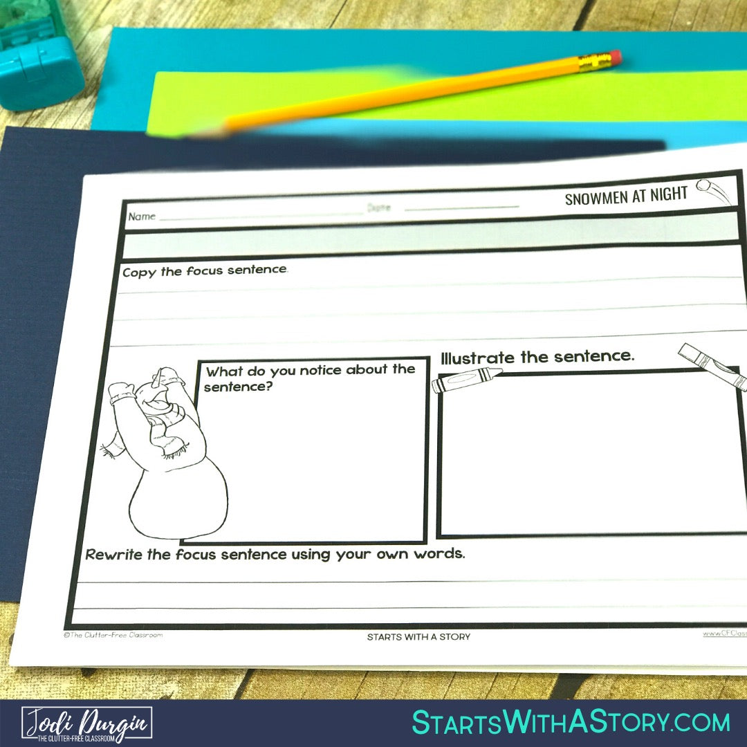 Snowmen at Night activities and lesson plan ideas – Clutter Free ...