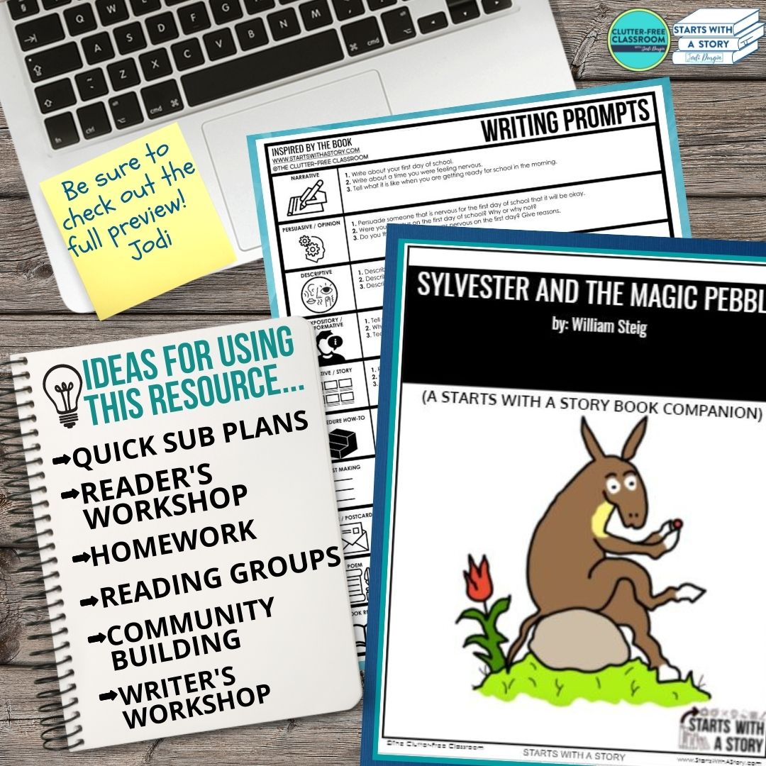 SYLVESTER AND THE MAGIC PEBBLE activities, worksheets & lesson plan id ...