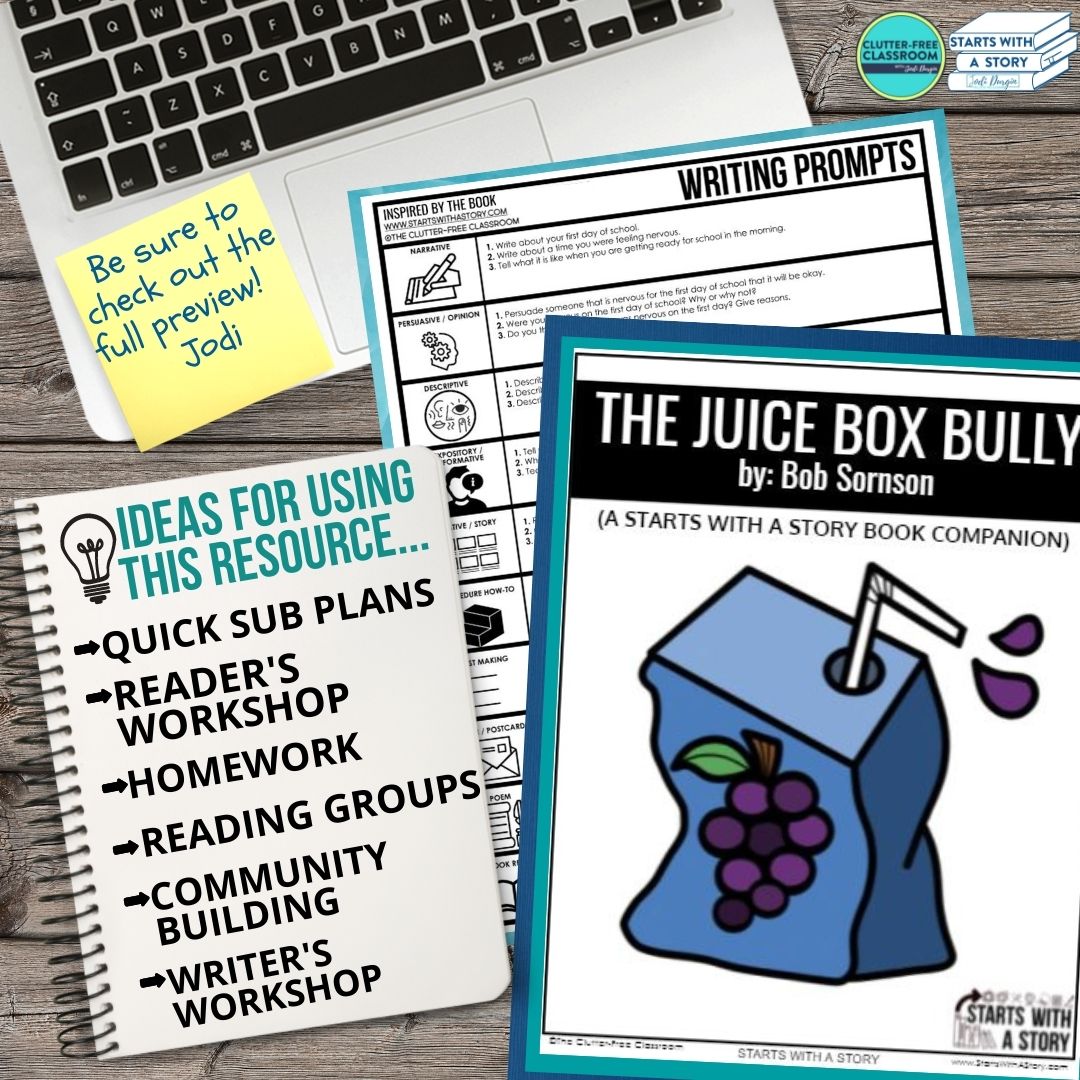 THE JUICE BOX BULLY activities, worksheets & lesson plan ideas ...