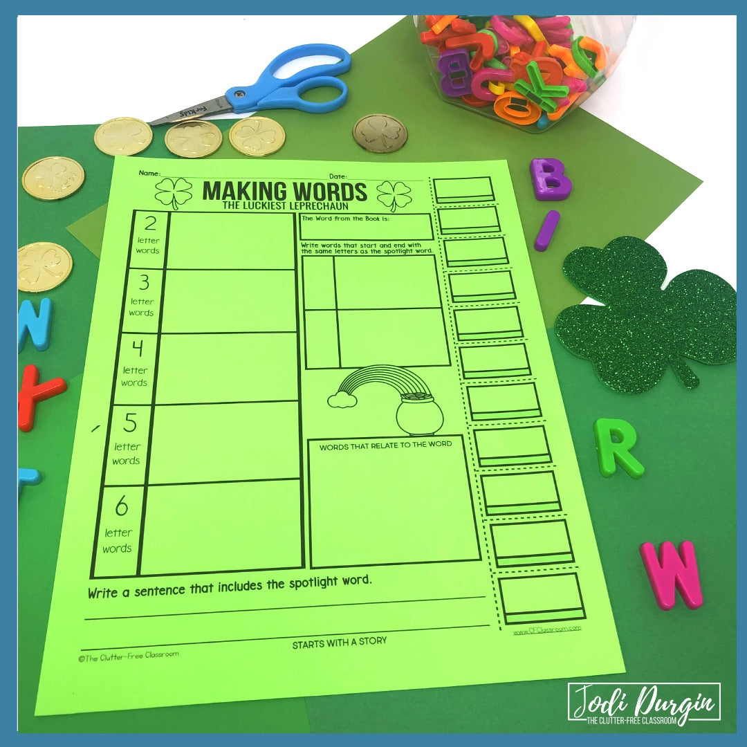 The Luckiest Leprechaun activities and lesson plan ideas – Clutter Free ...