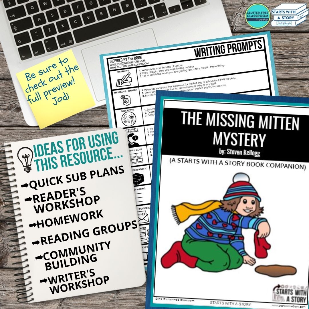 THE MISSING MITTEN MYSTERY activities, worksheets & lesson plan ideas ...
