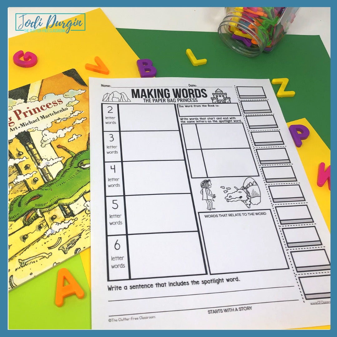 THE PAPER BAG PRINCESS activities and lesson plan ideas – Clutter Free ...