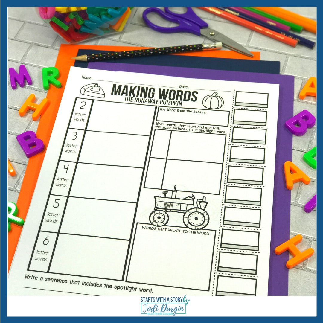 The Runaway Pumpkin activities and lesson plan ideas – Clutter Free ...