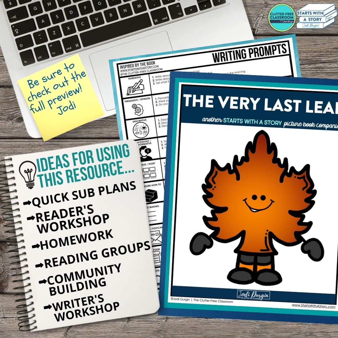 THE VERY LAST LEAF activities and lesson plan ideas – Clutter Free ...