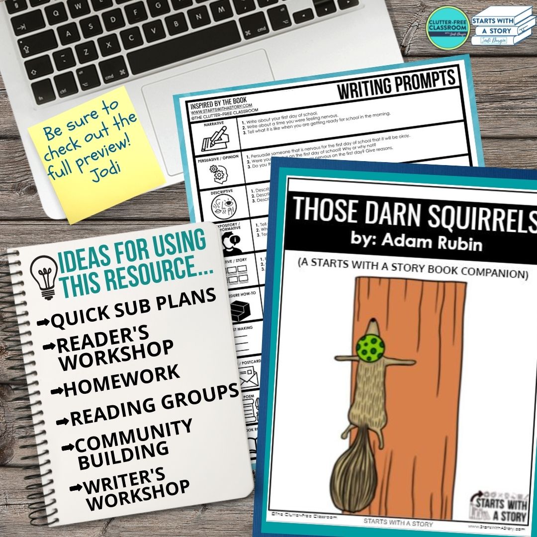THOSE DARN SQUIRRELS activities, worksheets & lesson plan ideas ...