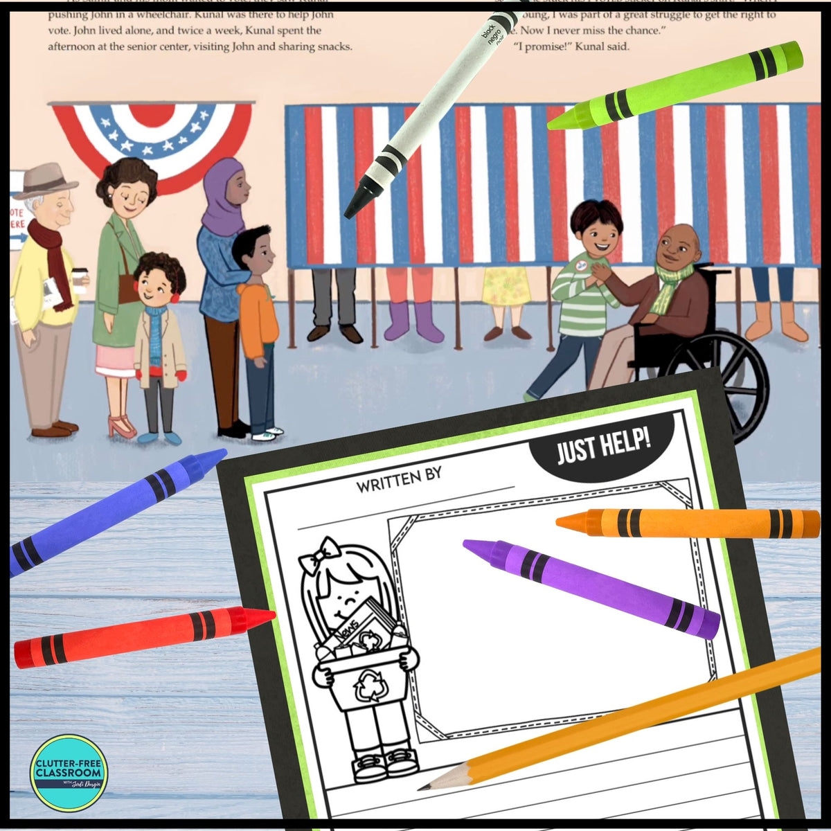 JUST HELP! activities and lesson plan ideas – Clutter Free Classroom Store