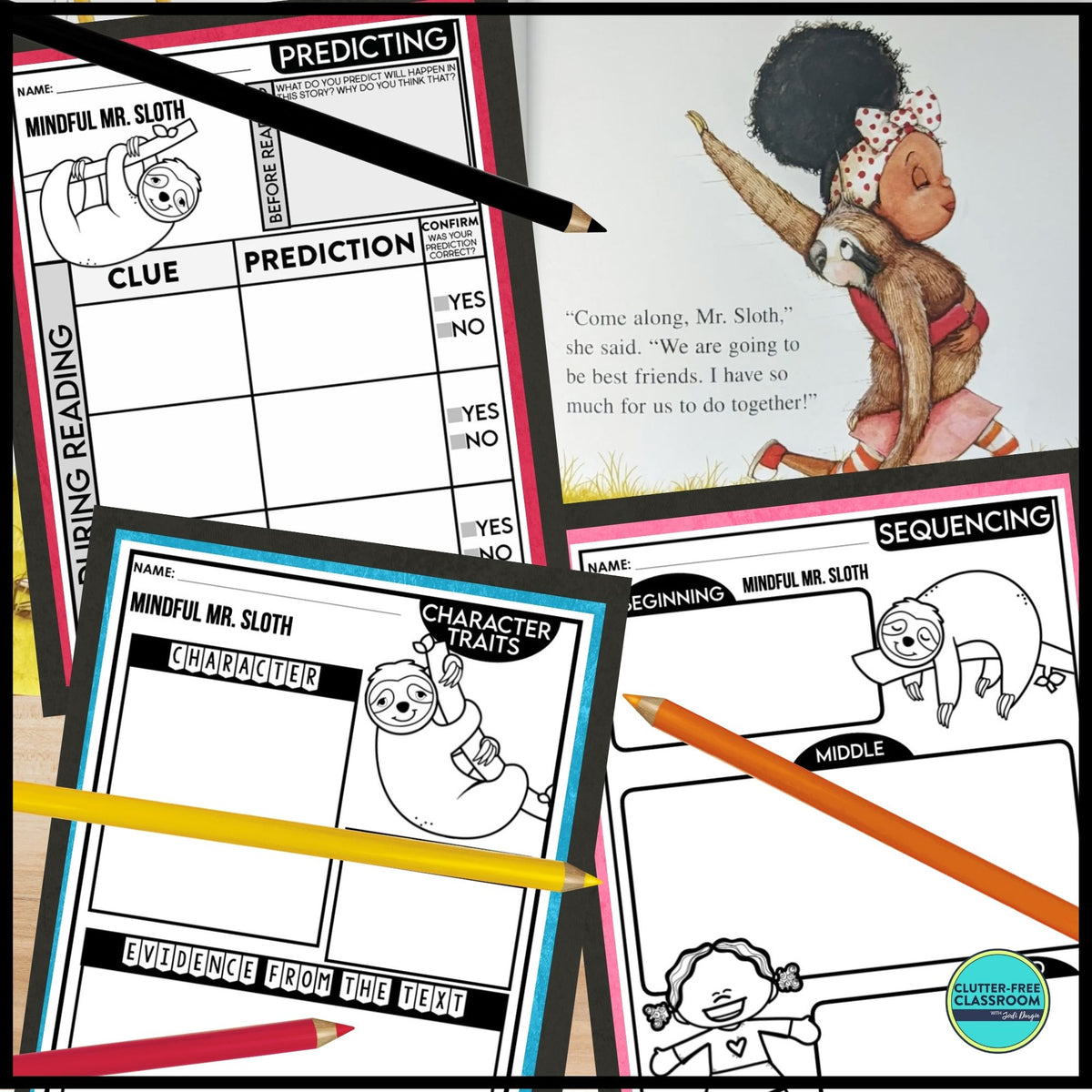 MINDFUL MR. SLOTH activities and lesson plan ideas – Clutter Free ...