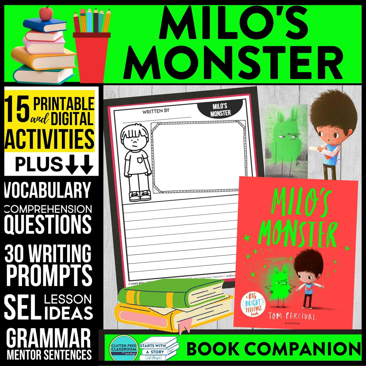 MILO'S MONSTER activities and lesson plan ideas – Clutter Free ...