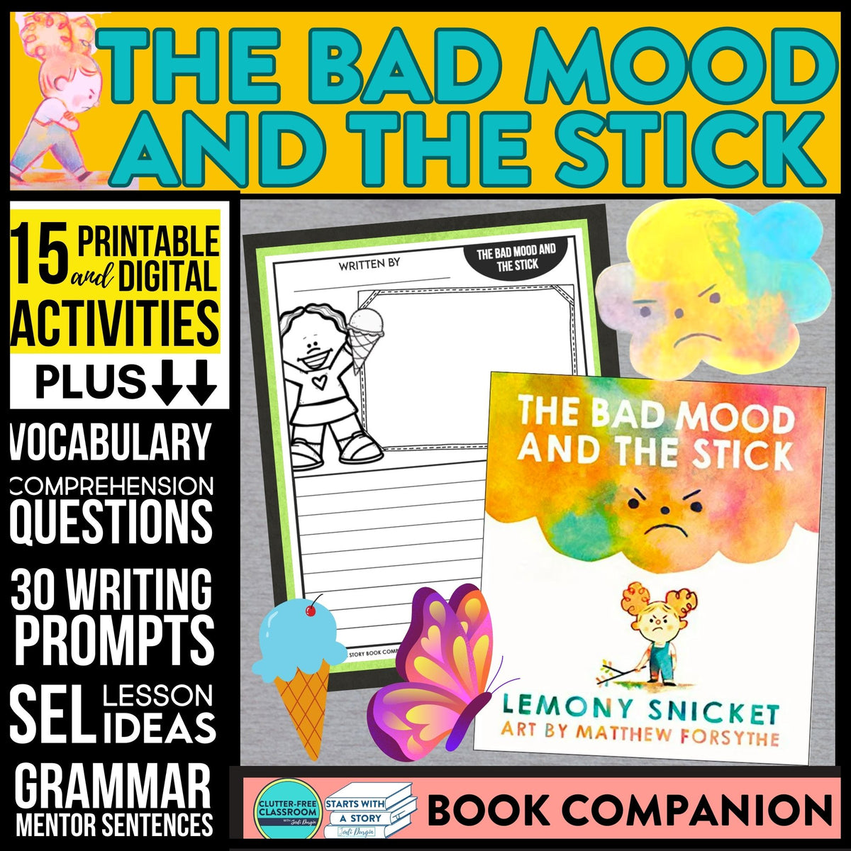 THE BAD MOOD AND THE STICK activities and lesson plan ideas – Clutter ...