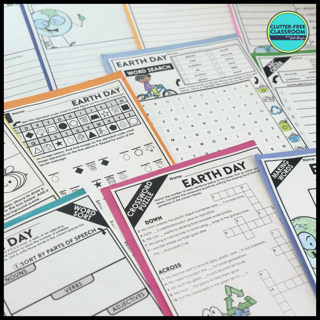 Earth Day Activity Packet – Clutter Free Classroom Store