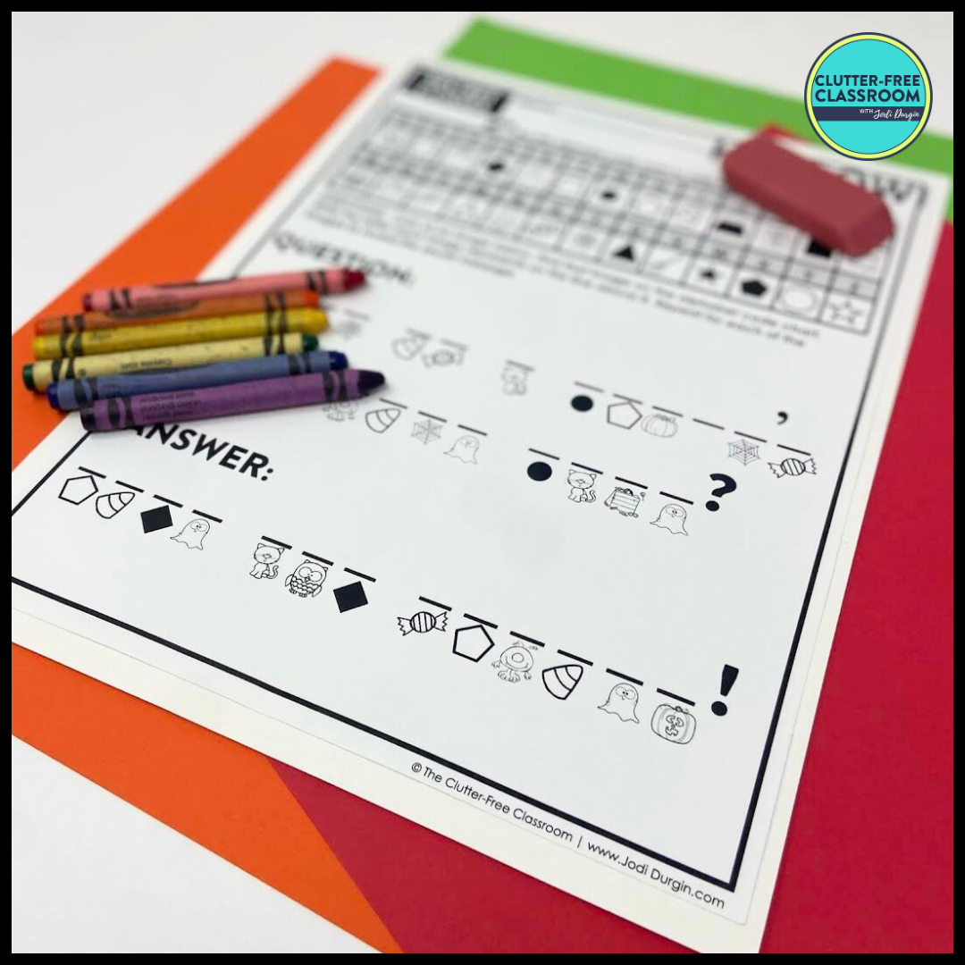 Halloween Activity Packet – Clutter Free Classroom Store