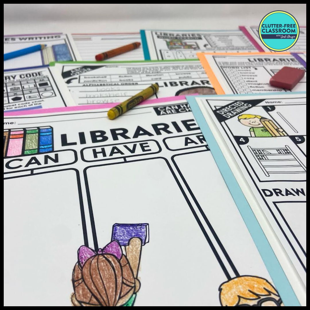 Library Activity Packet – Clutter Free Classroom Store