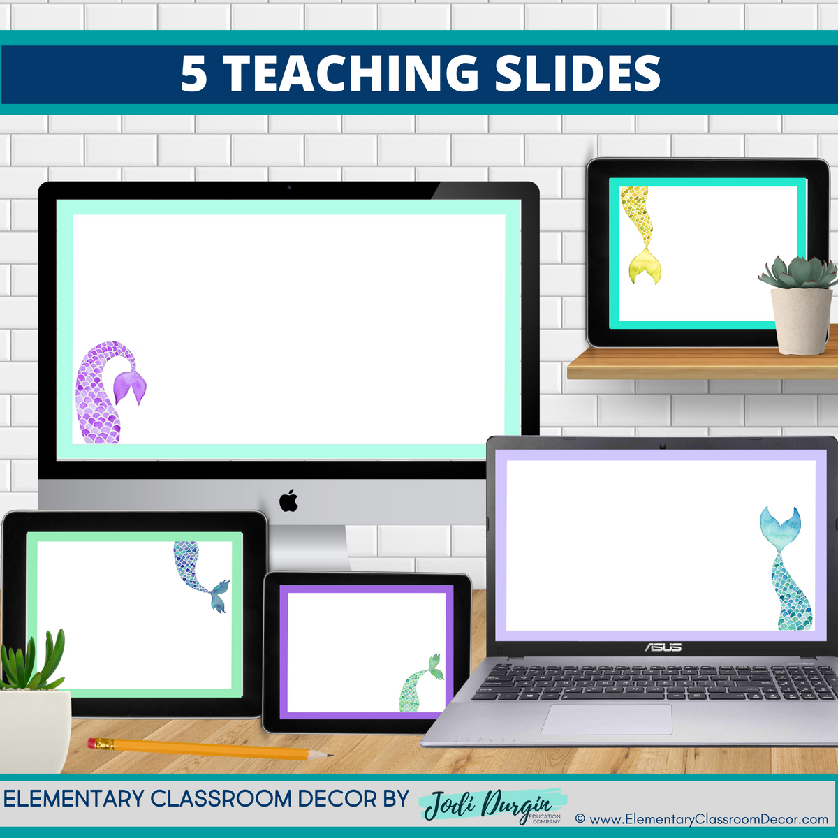 Mermaid Classroom Theme Decor Bundle – Clutter Free Classroom Store