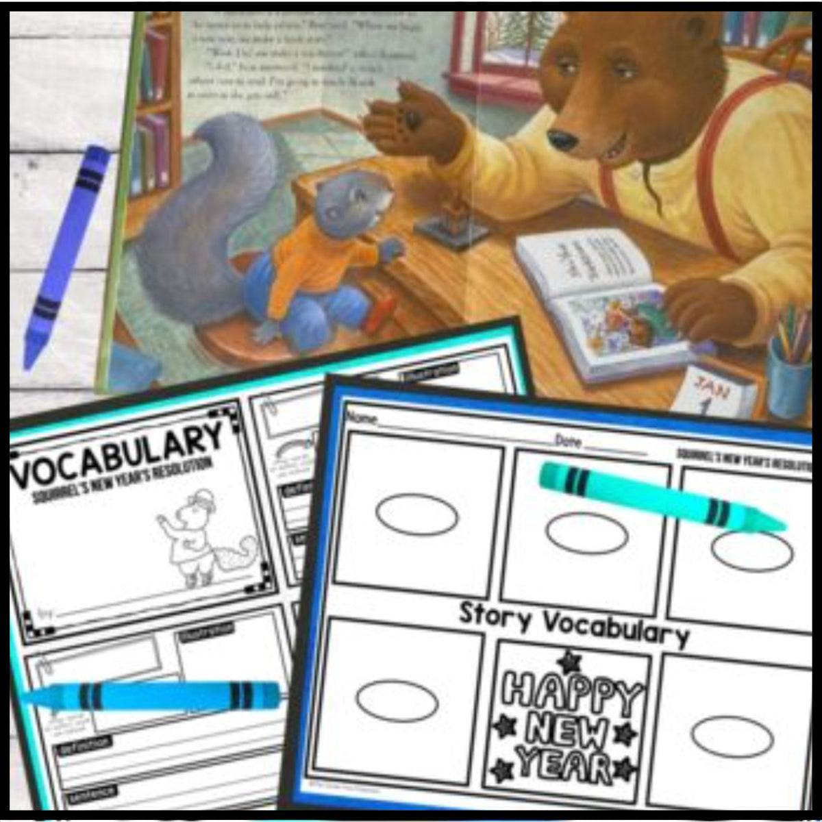 Squirrel's New Year's Resolution activities and lesson plan ideas ...