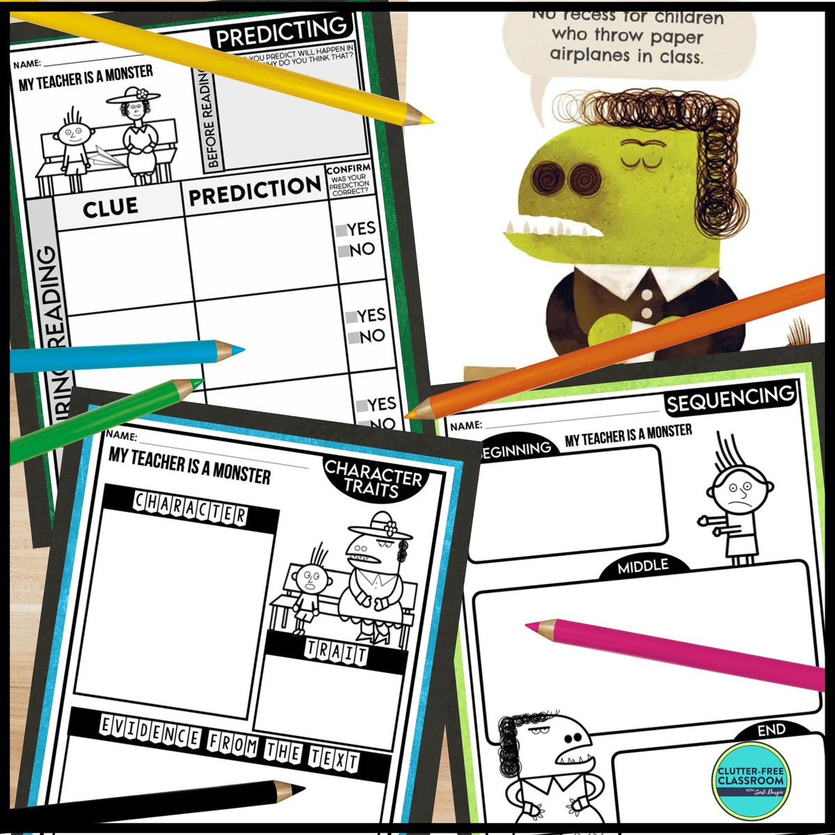 MY TEACHER IS A MONSTER activities and lesson plan ideas – Clutter Free ...