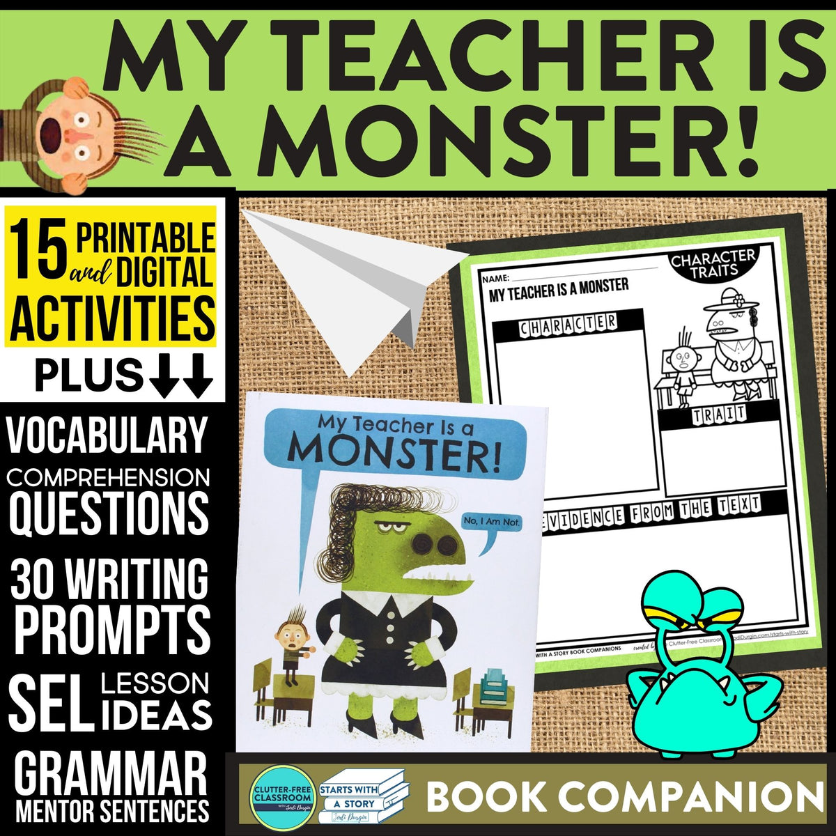 MY TEACHER IS A MONSTER activities and lesson plan ideas – Clutter Free ...