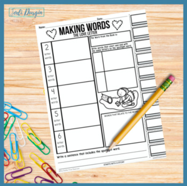 THE LOVE LETTER activities and lesson plan ideas – Clutter Free ...