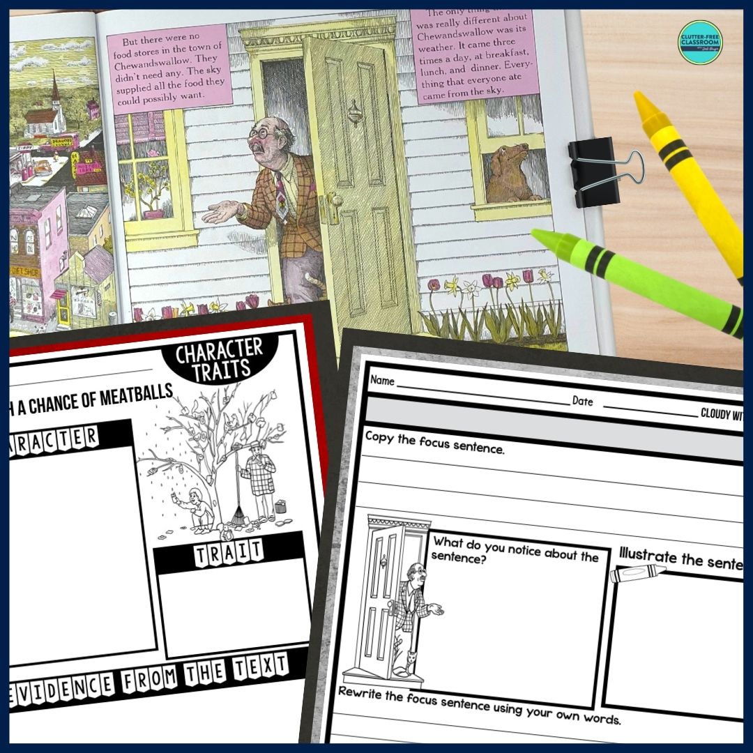Worksheets For Cloudy With A Chance Of Meatballs