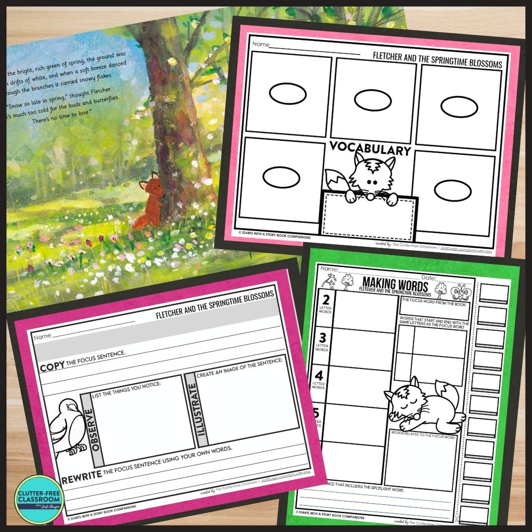 FLETCHER AND THE SPRINGTIME BLOSSOMS activities and lesson plan ideas ...