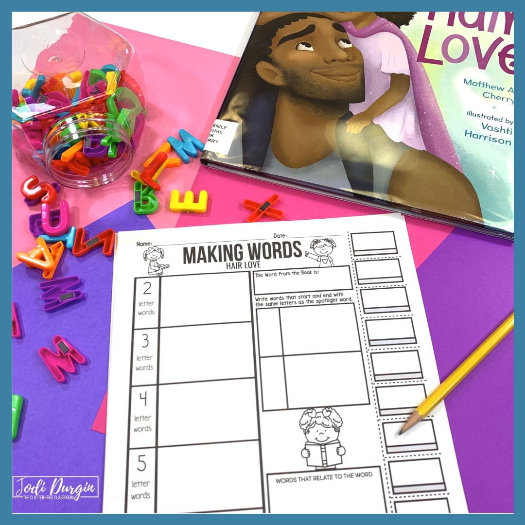 Hair Love activities and lesson plan ideas – Clutter Free Classroom Store