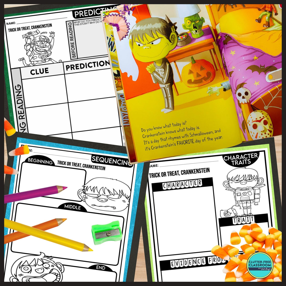 TRICK OR TREAT, CRANKENSTEIN activities, worksheets & lesson plan idea ...