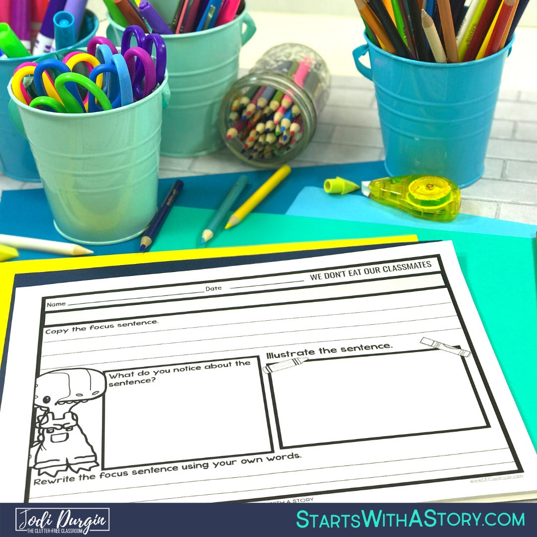 We Don't Eat Our Classmates activities and lesson plan ideas – Clutter ...